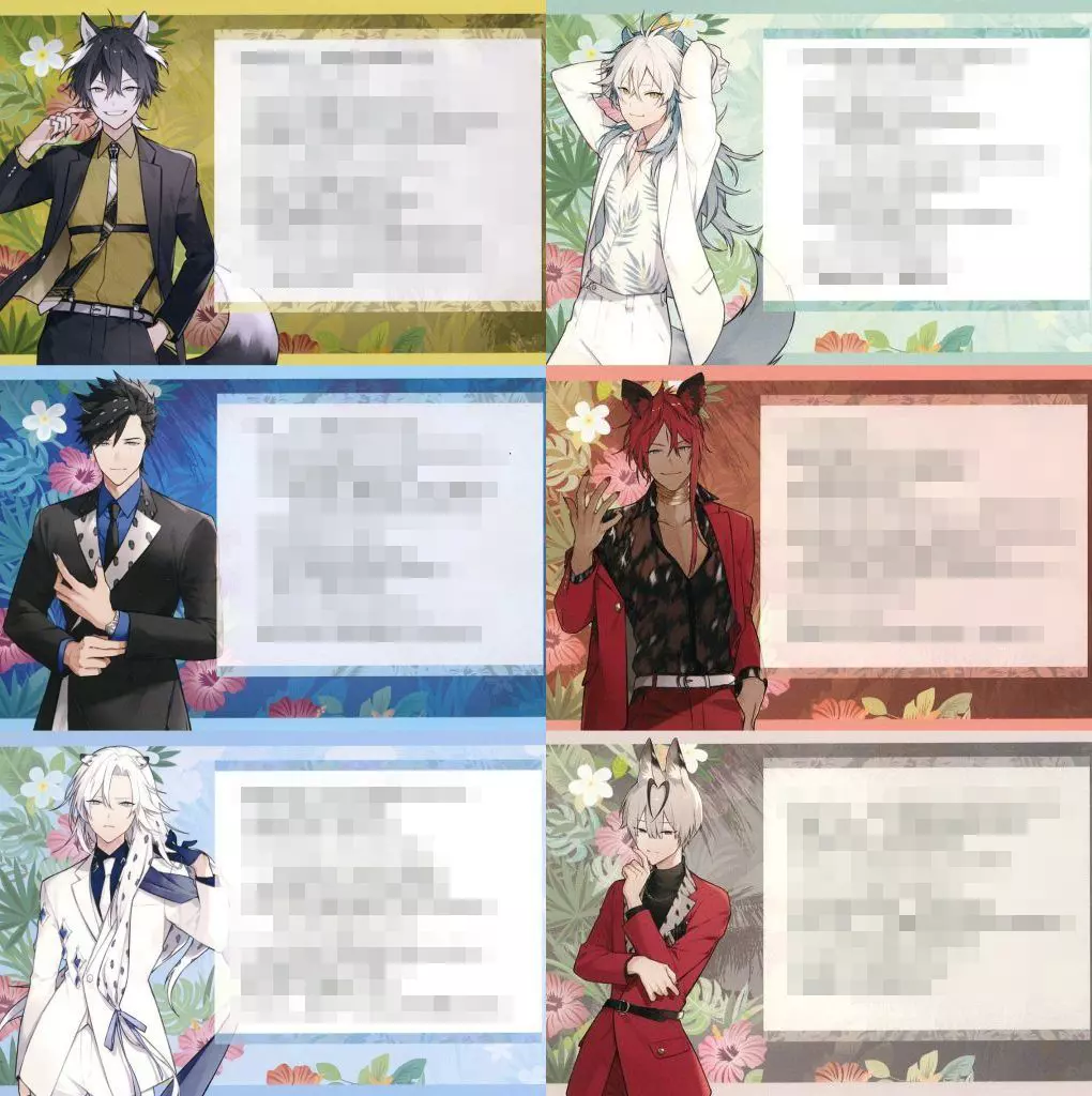 [Single Item] 6-pack set of message cards "Switch Soft Honey Vibes ...