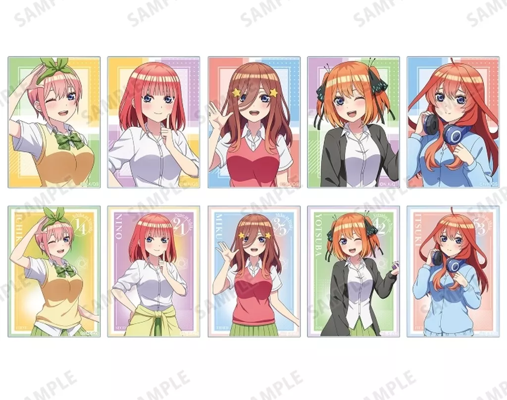 Set of 10 items "Costume exchange ver. 2nd Trading acrylic card drawn ...