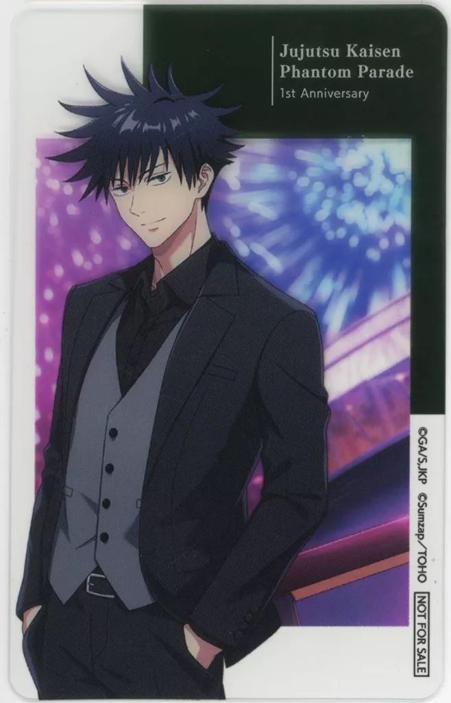 Character card Megumi Fushiguro Clear Card "Jujutsu Kaisen Phantom ...