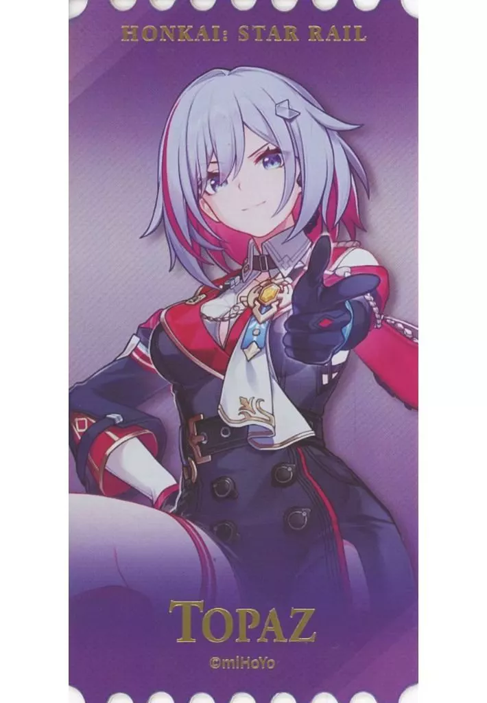 Character card Topaz Laser Ticket "Collapse : Star Rail" | Goods ...