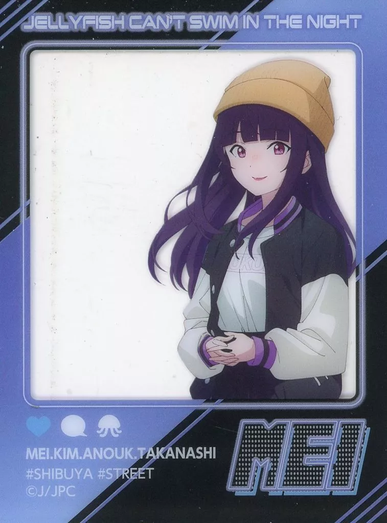 Takanashi Kinu Anouk Mei SNS-style clear card "KUJI Rack Jellyfish ...