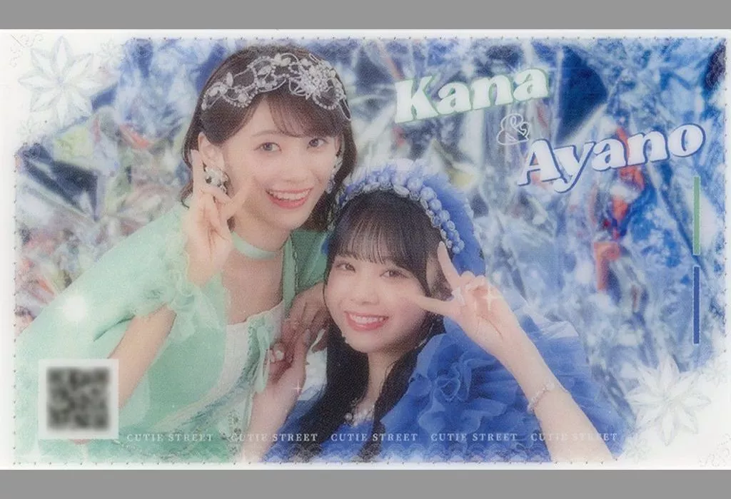 Kana Itakura & Ayano Masuda Arcade Card-style clear card "CUTIE STREET 1st Single 『 Isn't it ...