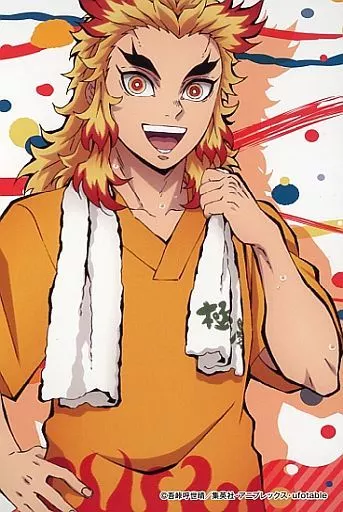 Kyojuro Rengoku postcard "Demon Slayer: Kimetsu no Yaiba × gokurakuyu ...