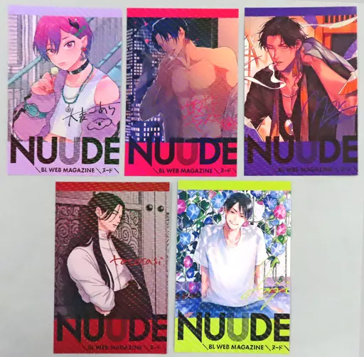 Postcard NUUDE (vol. 9/10/11/12/13) C Set (5-pack Set) "NUUDE2 nd Anniversary ×STELLAMAP CAFE ...
