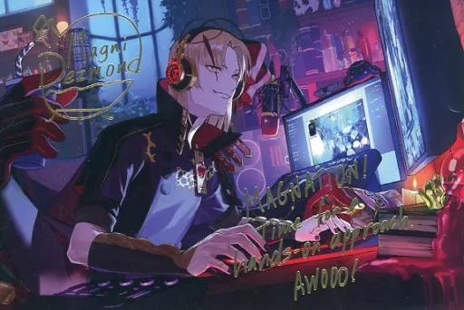 "Virtual YouTuber Holosters English Magni Desmond Birthday Memorial ...