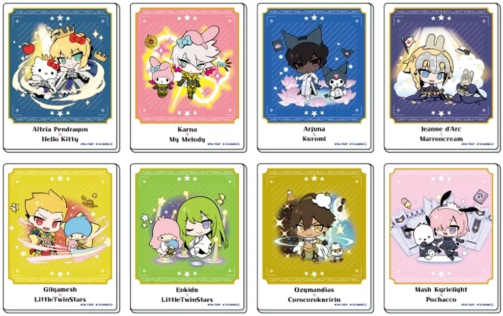 Character card [Box] Acrylic Card Fate/Grand Order× Sanrio Character ...