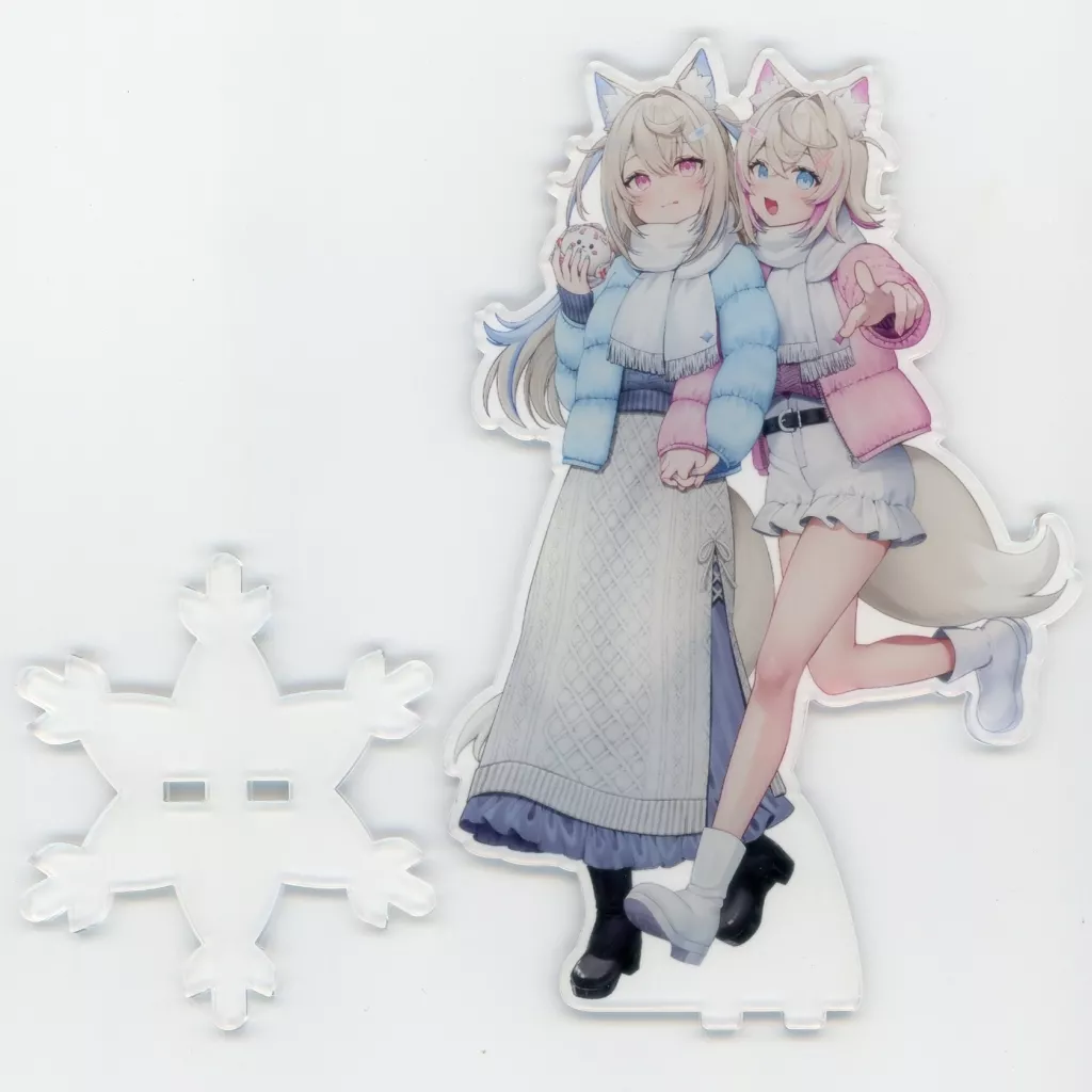 Doujin Accessories / [Virtual Youkyr] Acrylic Stand Winter Date Clothes FUWAMOCO C105 ...
