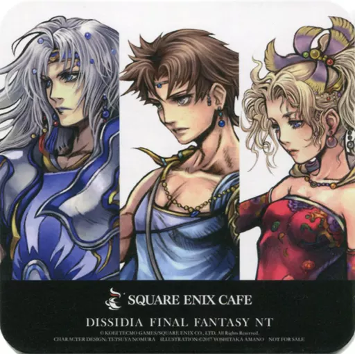 Coaster (Character Kuta) Cecil & Bats & Tina original coaster "DISSIDIA ...