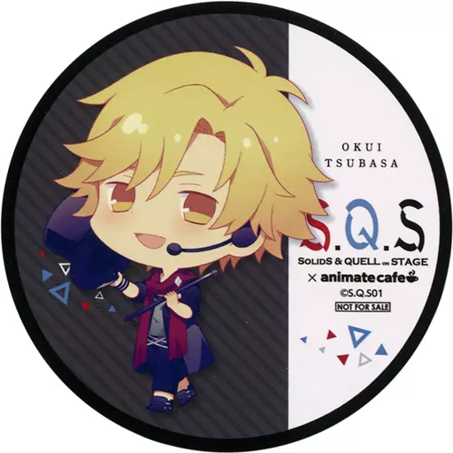 Coaster (Character Kuta) Tsubasa Okui Coaster "2.5 Dimensional Dance Live 『 SQ 』 Stage 『 S. Q. S ...