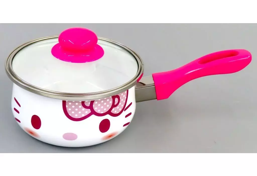 Tableware Hello Kitty (Purple) キティズ Kitchen one hand Pot Part 3 (IH ...