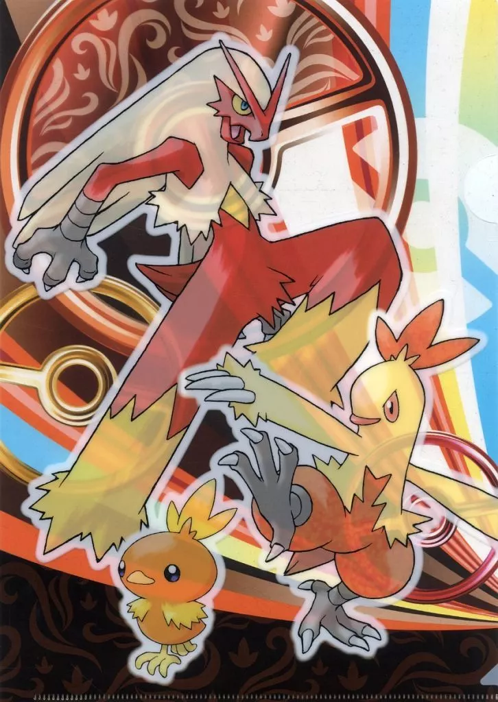 Achamo & Wakashamo & Blaziken A4 plastic trasparent file folder "Pocket ...