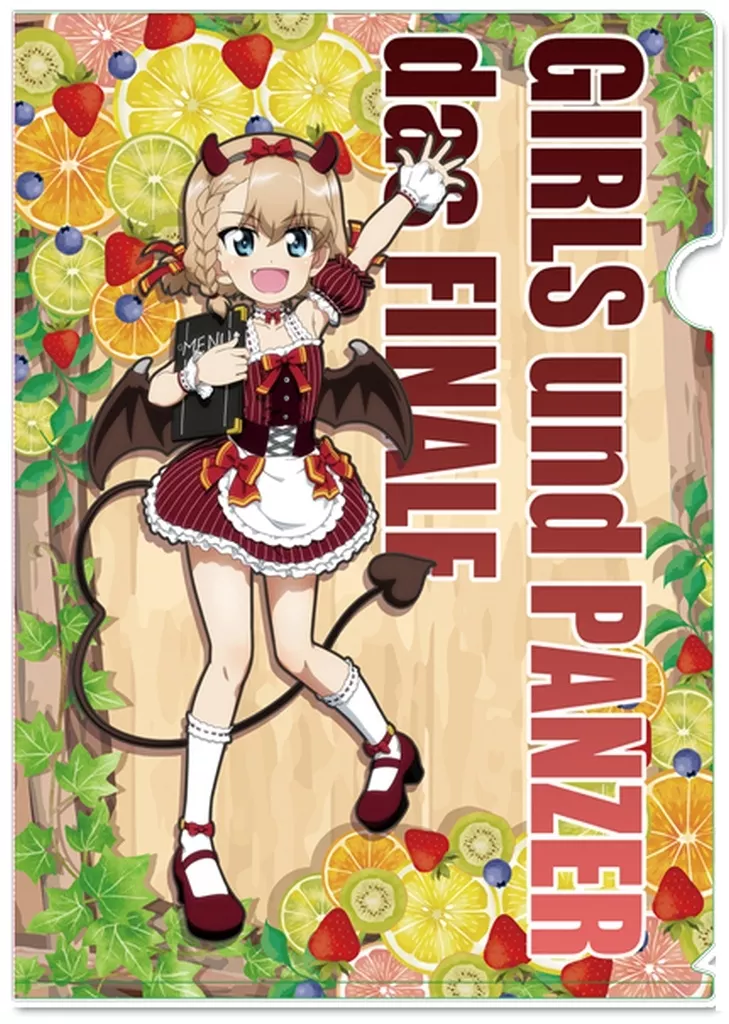 "The Final Chapter of GIRLS & PANZER", a plastic trasparent file folder ...