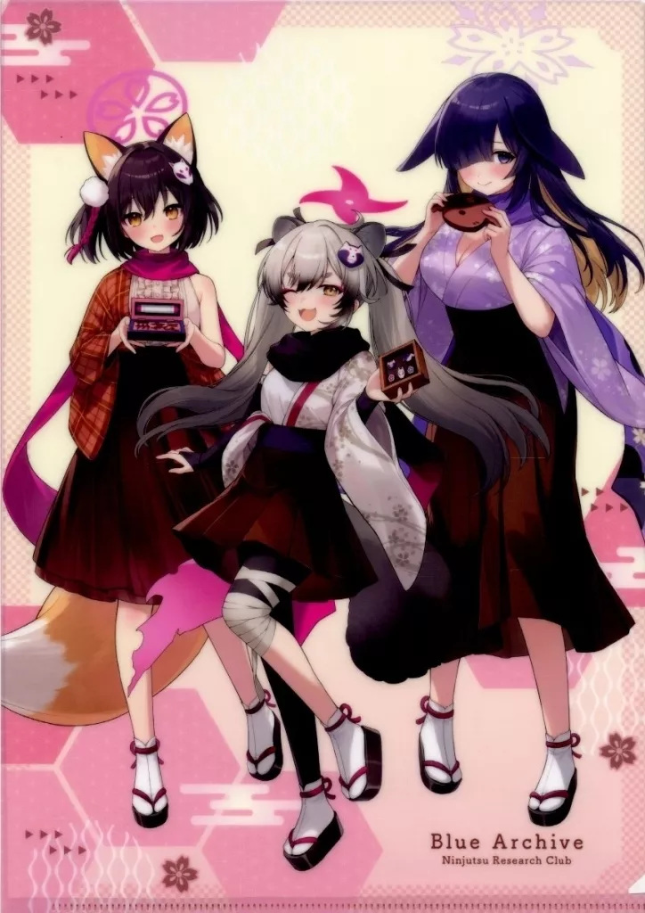 Clear file Ninjutsu Research Department A4 plastic trasparent file ...