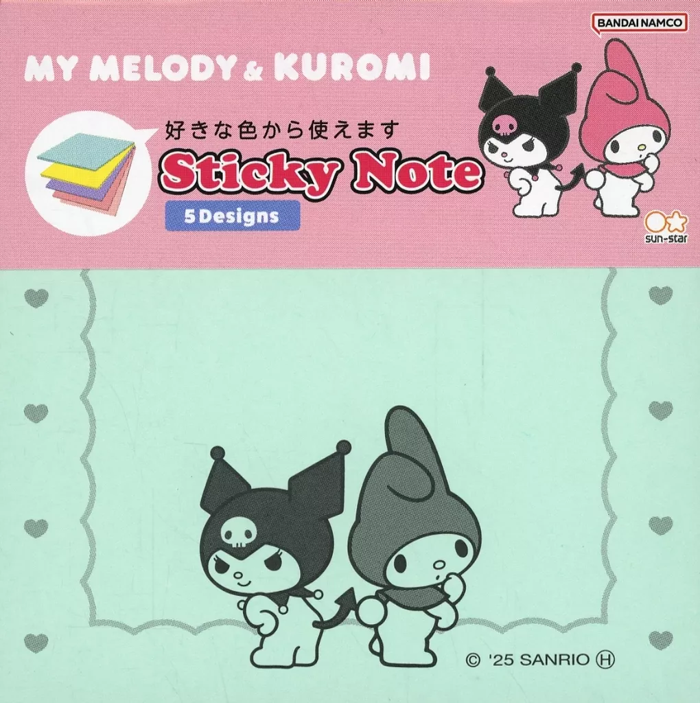 My Melody & Chrome-Note Memo 5C New Life Collection "Sanrio Character Cters" | Goods ...