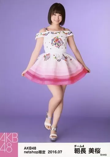 Official photo (AKB48, SKE48) / idol / AKB48 Mio Tomonaga / Whole Body / Both Hands Skirt ...