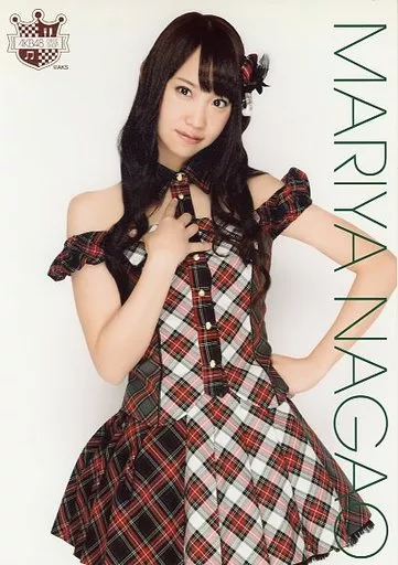 Official photo (AKB48, SKE48) / idol / AKB48 Mariya Nagao / AKB48 CAFE & SHOP limited A4 size ...