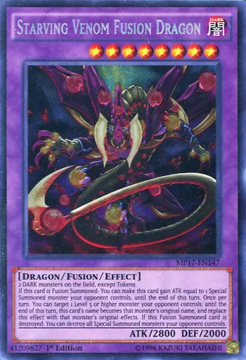 MP17-EN147 [SE] : Starving Venom Fusion Dragon / Starve Venom Fusion Dragon | Toy Hobby | Suruga ...
