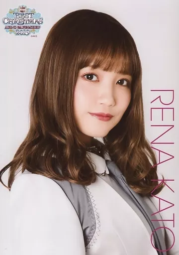 Official photo (AKB48, SKE48) Rena Kato / Bust up / AKB48 CAFE & SHOP limited edition A4 size ...