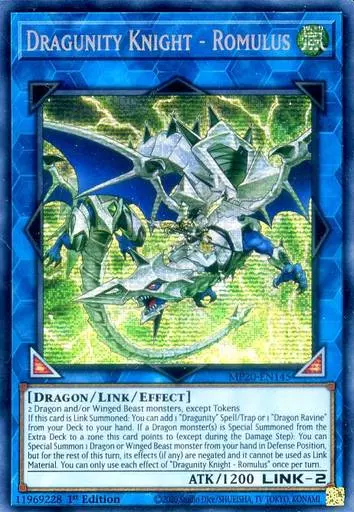 MP20-EN145 [SE] : Dragunity Knight-Romulus / ドラグニティナイト - Romulus | Toy ...