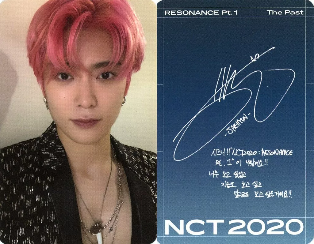 NCT2020 / Bong Jae-hyun / Back Blue / Printed with signature / CD-「 2nd Album : Resonance Pt. 1 ...