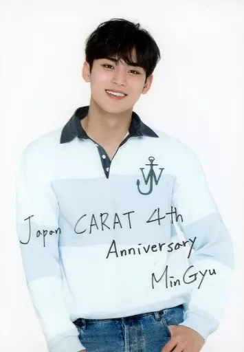 SEVENTEEN/MINGYU (Kim Min-gyu) / Print with signature / "SEVENTEEN ...