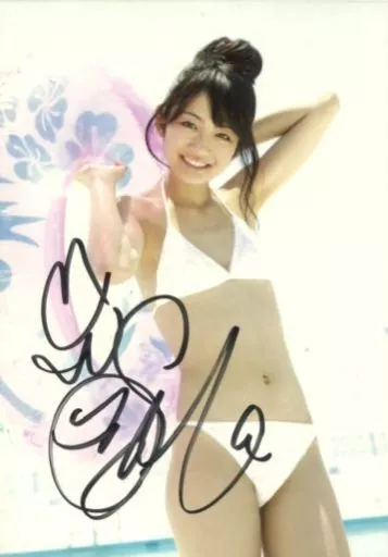 Official photo (female) / Gravure idol ☆ Suzuka Morita / with handwritten signature / DVD "Hana ...