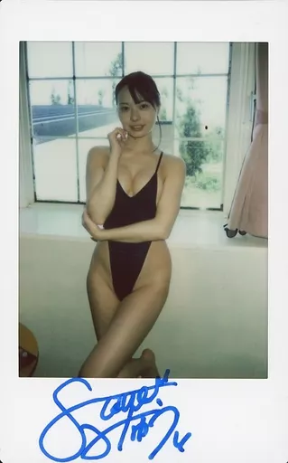 Official photo (female) / Gravure idol ☆ Sano 水柚 / with handwritten signature / DVD ・ Blu-ray ...