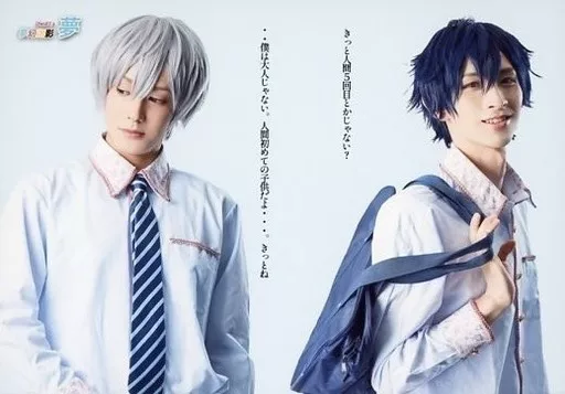 Official photo (male) / actor Ryosuke IWASAKI (Wataru TAGUCHI), Yuta Osumi (Hinata KIMURA) / PYU ...