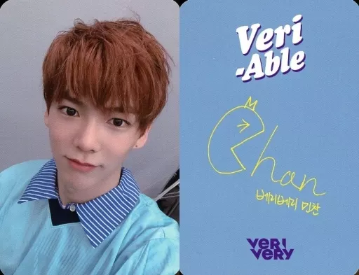 VERIVERY / Minchan (Minchan) / Back light blue / Printed with signature ...