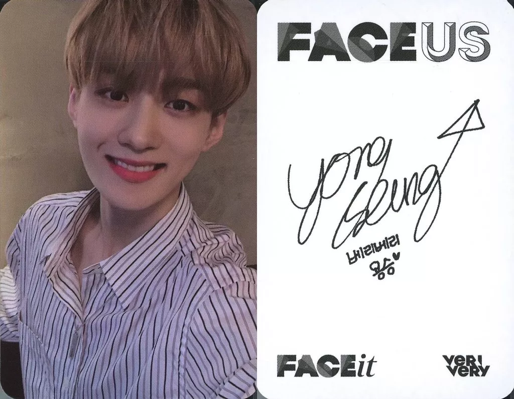 Collection Card (Male) / CD "FACE US (Limited Edition)" (DIY ver ...