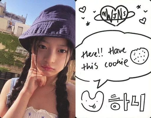 Collection card (female) / CD "New Jeans" (Weverse Album Ver.) enclosed ...