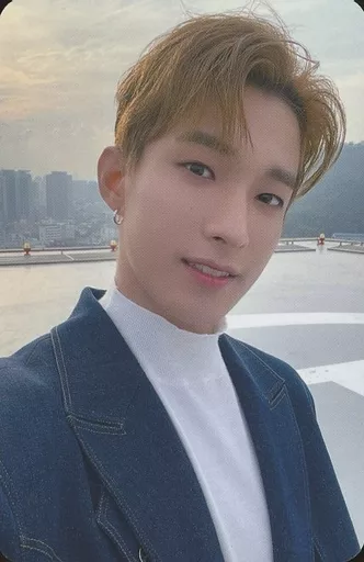 Collection Card (Male) / CDs "Attacca" YES24 Special Photo Card SEVENTEEN/DK (ドギョム) / Back Black ...