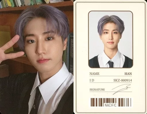 Stray Kids/HAN/背麵印刷帶簽名・ID卡/"NACIFIC×Stray Kids"The Story of NACIFIC ...