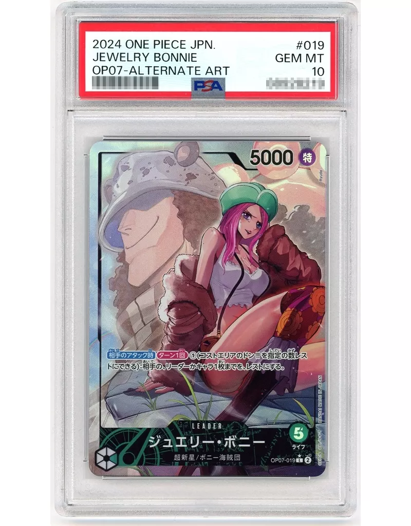 OP07-019 [L] : [PSA/GEM MT10] Jewelry Bonnie (parallel version) | Toy Hobby | Suruga-ya.com