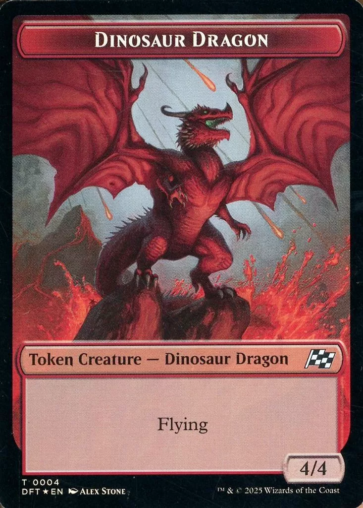 0004 ・ 0011 [Token] : 【 DFT 】 【 FOIL 】 DINOSAUR DRAGON/TREASURE ...