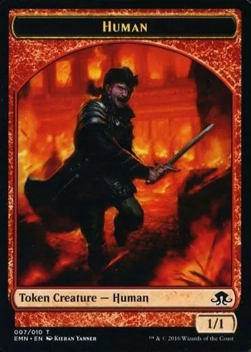 Magic The Gathering / English / Token / Ikaitsuki / Red Token : HUMAN ...