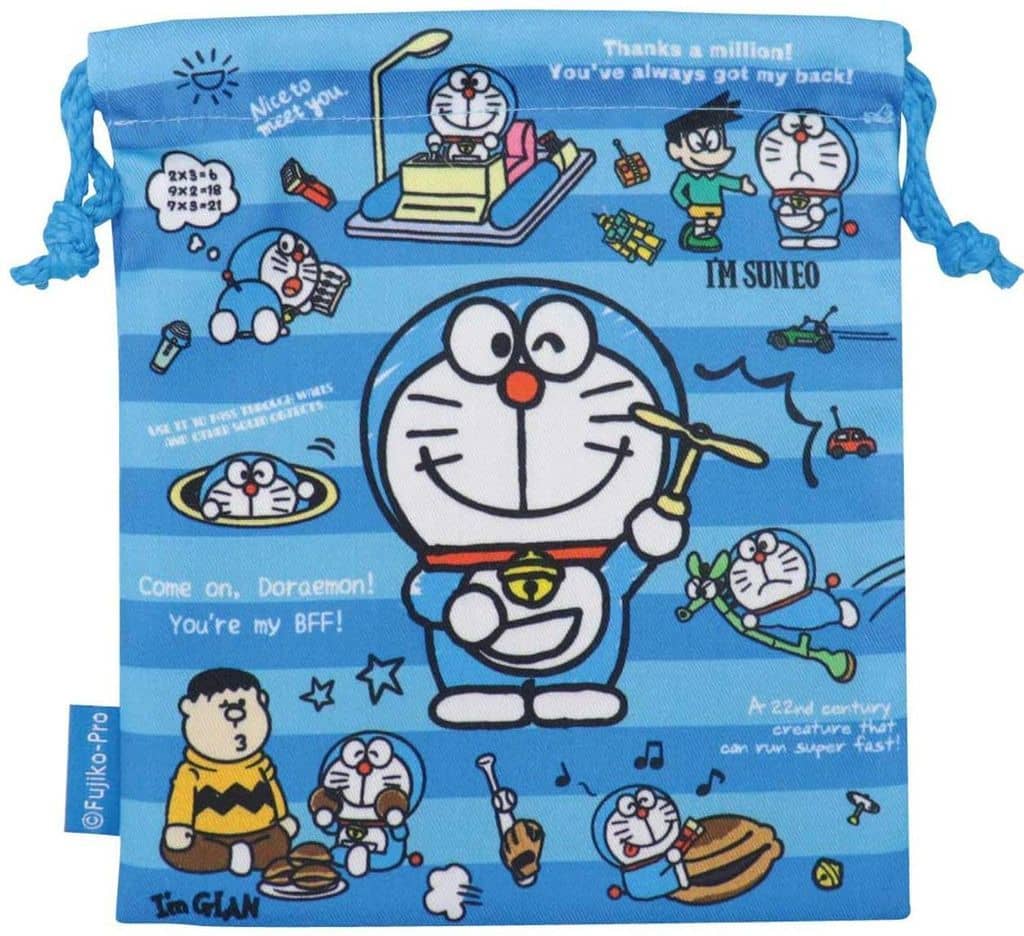 Miscellaneous goods Doraemon (Item) Character Kouchi drawstring bag "I ...