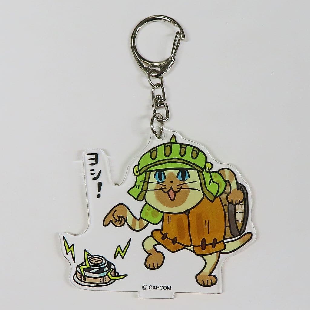 Yoshi "Work Cat x MONSTER HUNTER Acrylic Stand Key Holder" | Goods ...