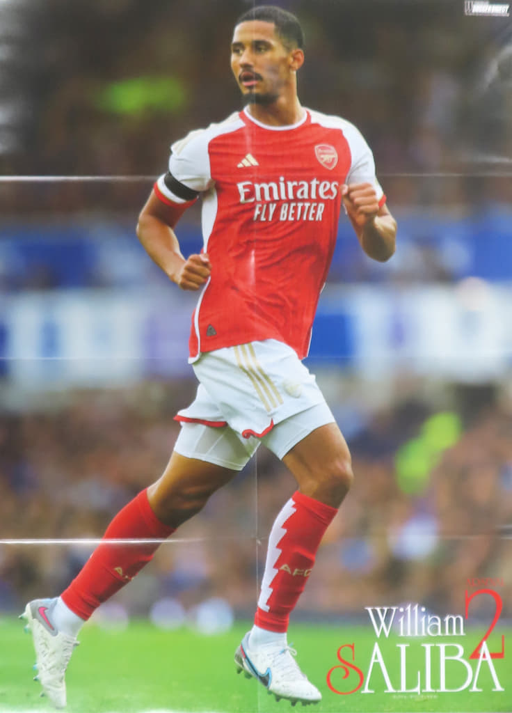 Poster Double B2 Jumbo Poster (8 fold) William Saliva (Arsenal F.C ...