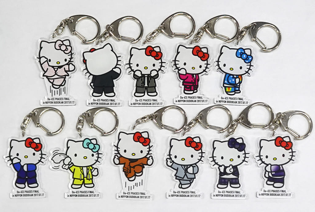 11-Type Set Da-iCE× Hello Kitty Key Holder "Da-iCE PHASE 5 FINAL in ...