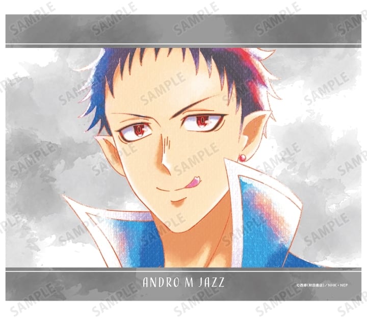 Andro M Jazz Ani-Art aqua label canvas board "Welcome to Demon School ...