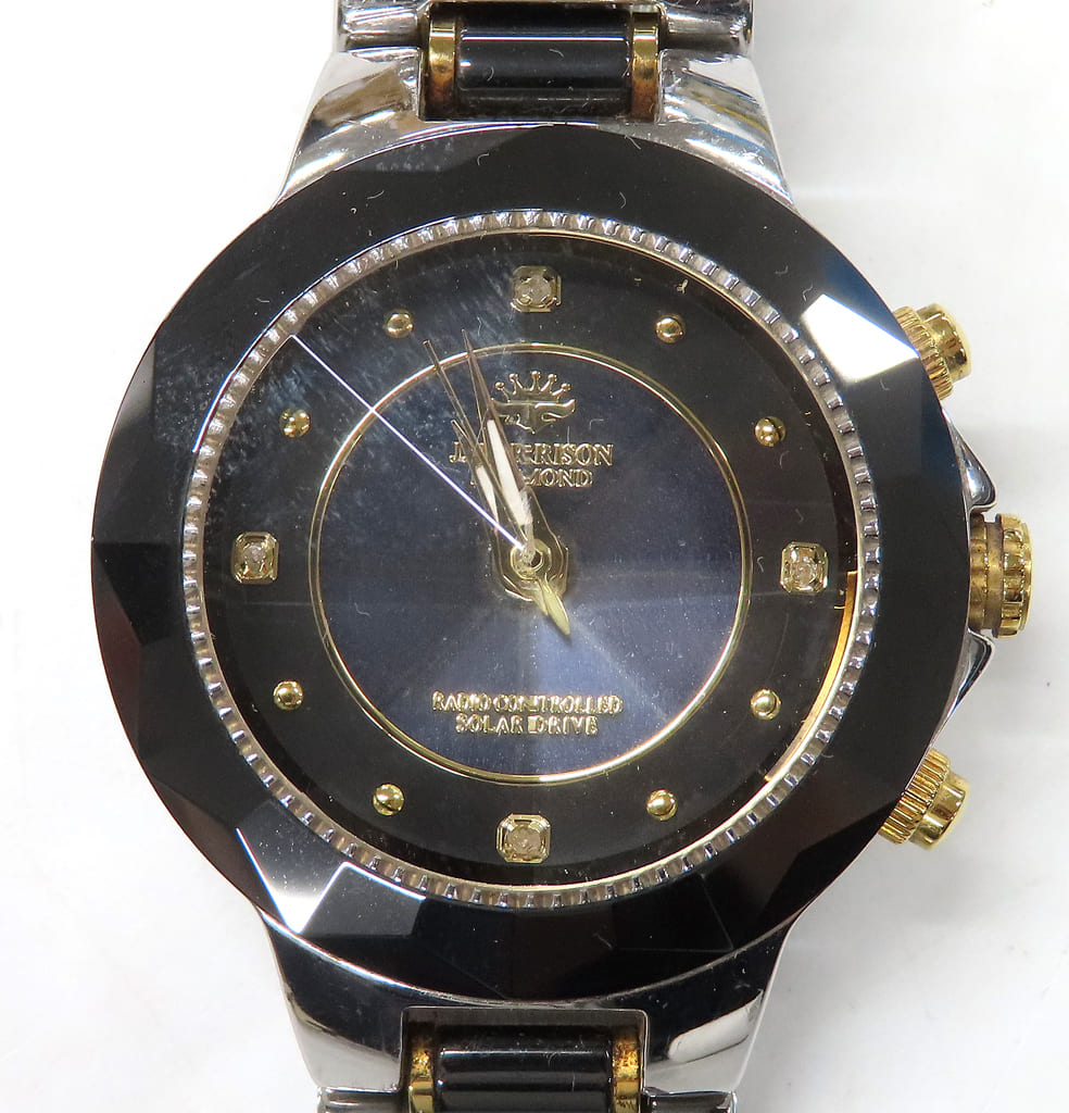[Damaged Item] J. HARRISON JH - 024 l Ceramic Black Ladies Watch with ...