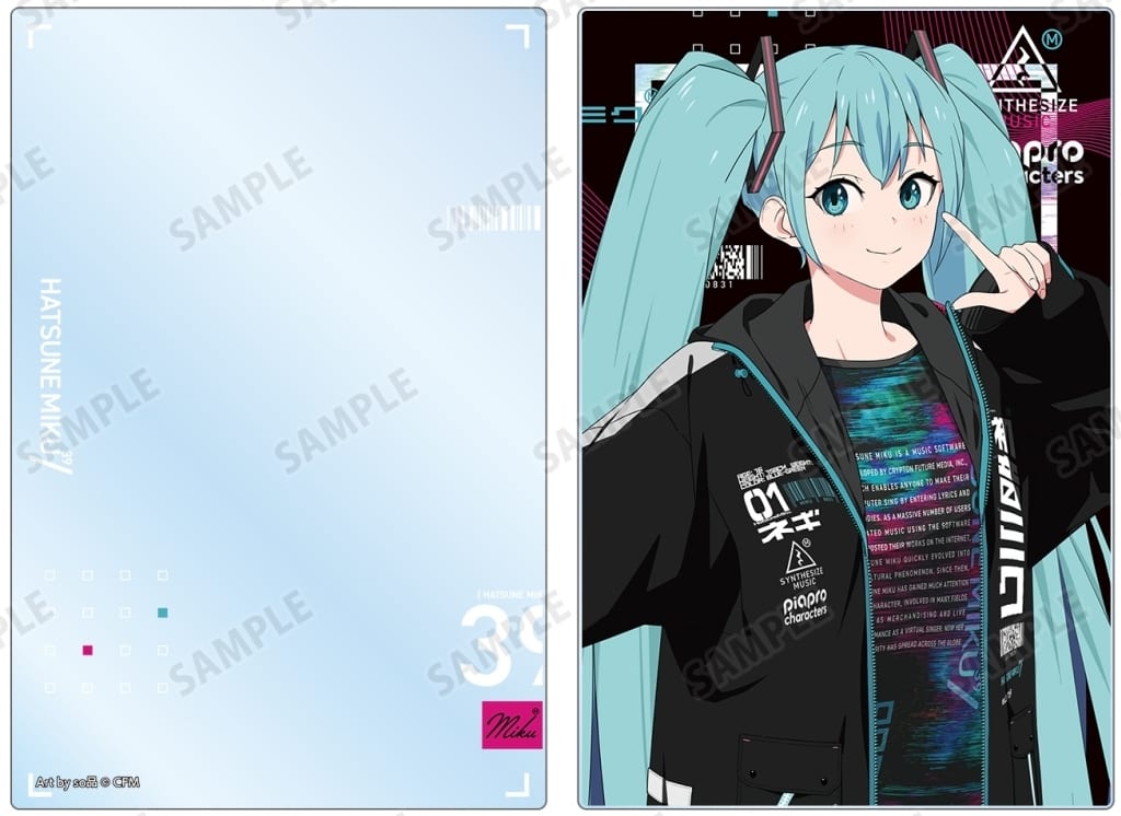 Hatsune Miku Tech Fashion ver. Art by so product drawing acrylic block ...