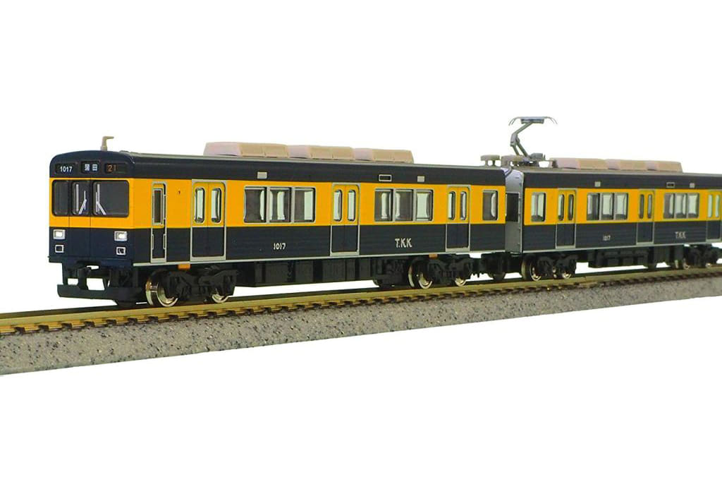 N gauge (vehicle) 1/150 Tokyu 1000 series (train entering) 3-car train ...