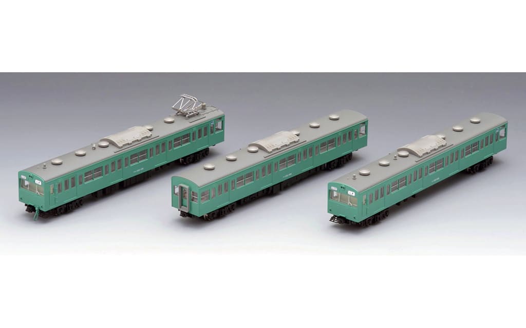 Railway model 1/150 JNR / JR Commuter Train Series 103, Early Type, Cold Reforming, Emerald ...