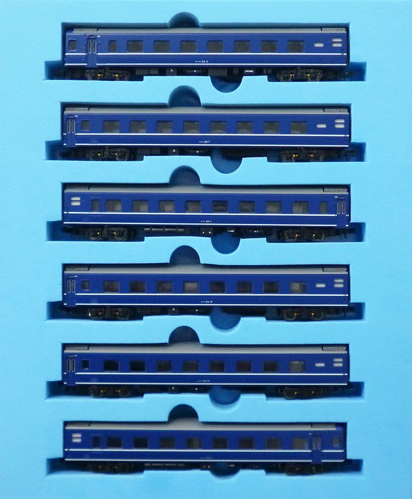 Railway model 1/150 JNR / JR Passenger Car Series 24 Type 24 / White-belt Sleeper Train "Akebono ...