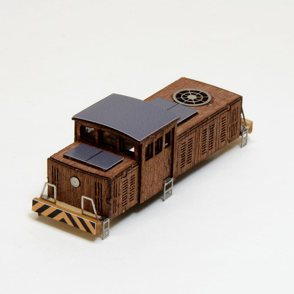 1/150 Locomotive "Wooden Electric Train Series No. 7" Wooden Kit [11 ...