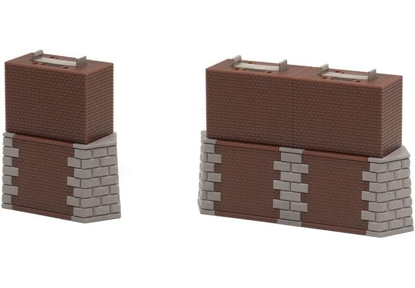 Railway model 1/150 Set of 6 Brick Bridge Piers (Square) [3271] | Toy ...