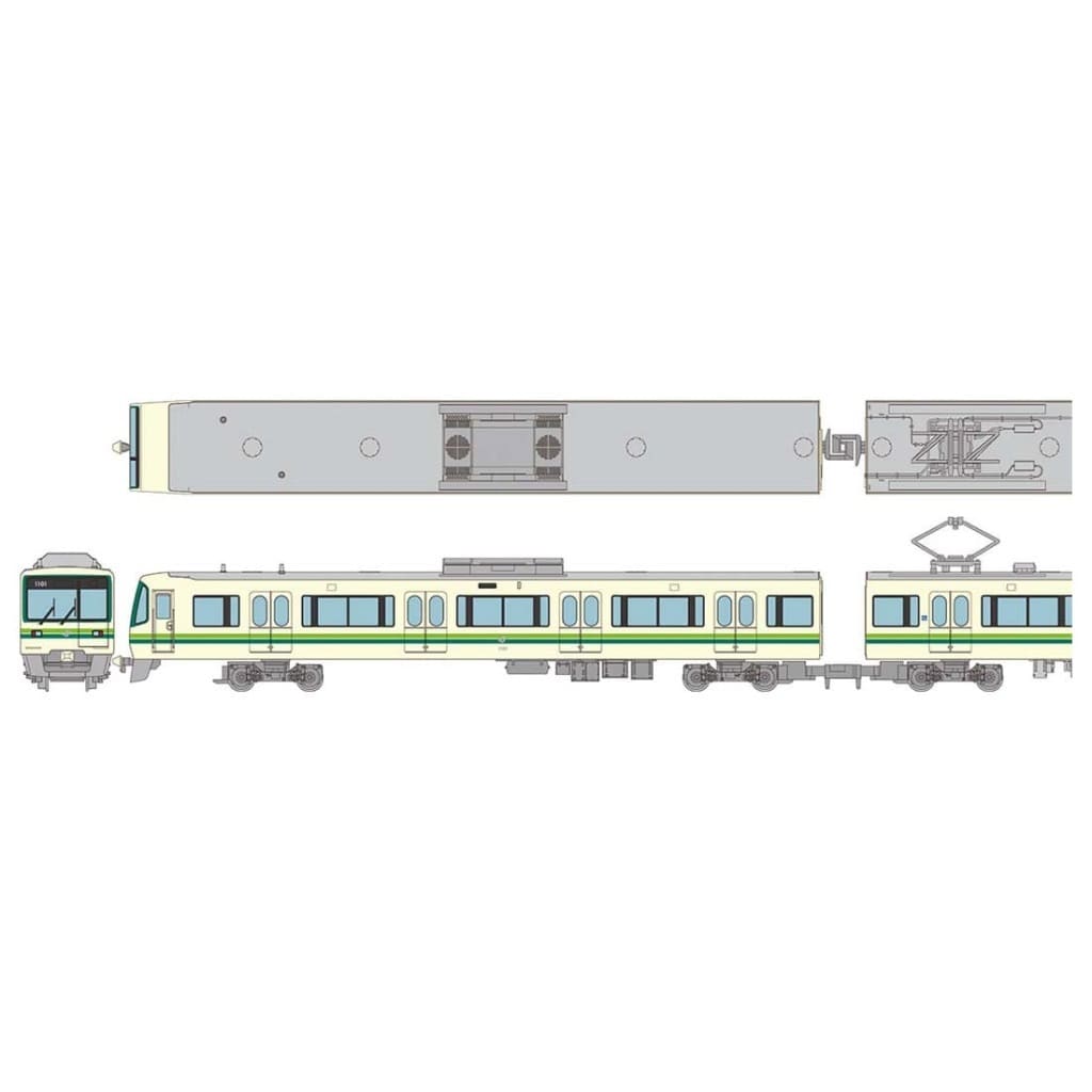 1/150 Sendai City Transportation Bureau 1000N Series Nanboku Line 4-car ...