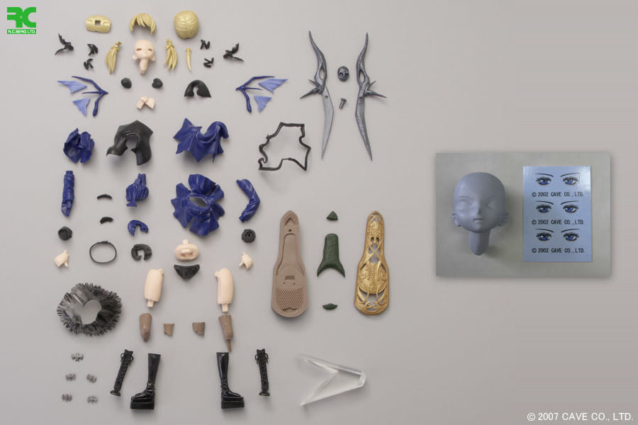 Figure Caspar New Face ver. 「 DEATHSMILES 」 1/8 Color Resin Cast Kit ...